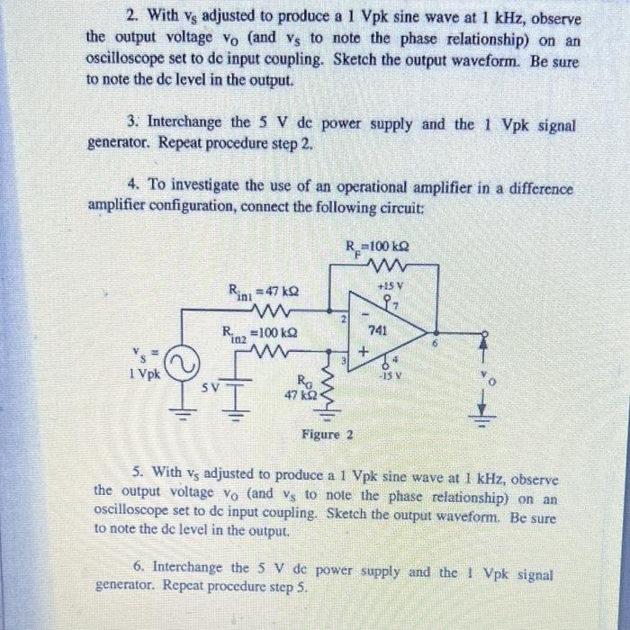 Solved 1. Write the theoretical equation for the output | Chegg.com