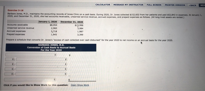 Solved CALCULATOR MESSAGE MY INSTRUCTOR FULL SCREEN PRINTER | Chegg.com