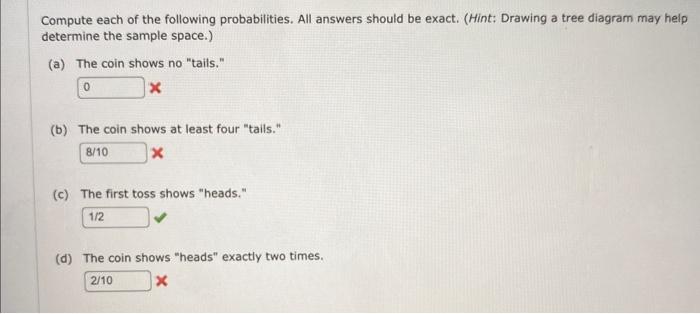 Solved Compute each of the following probabilities. All | Chegg.com