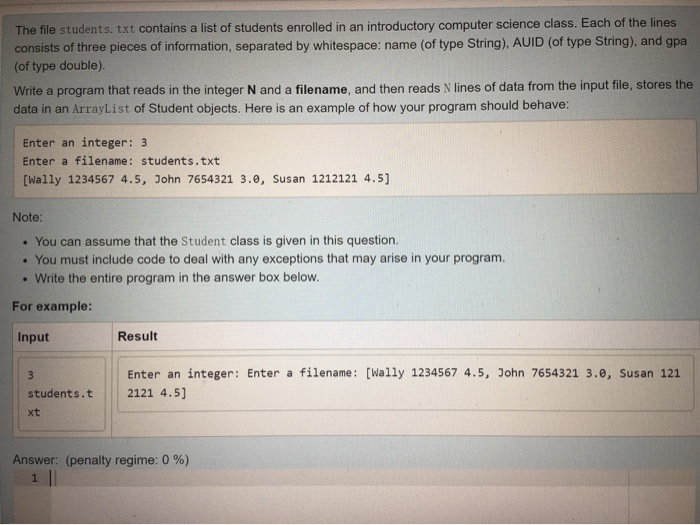 Solved The file students.txt contains a list of students | Chegg.com