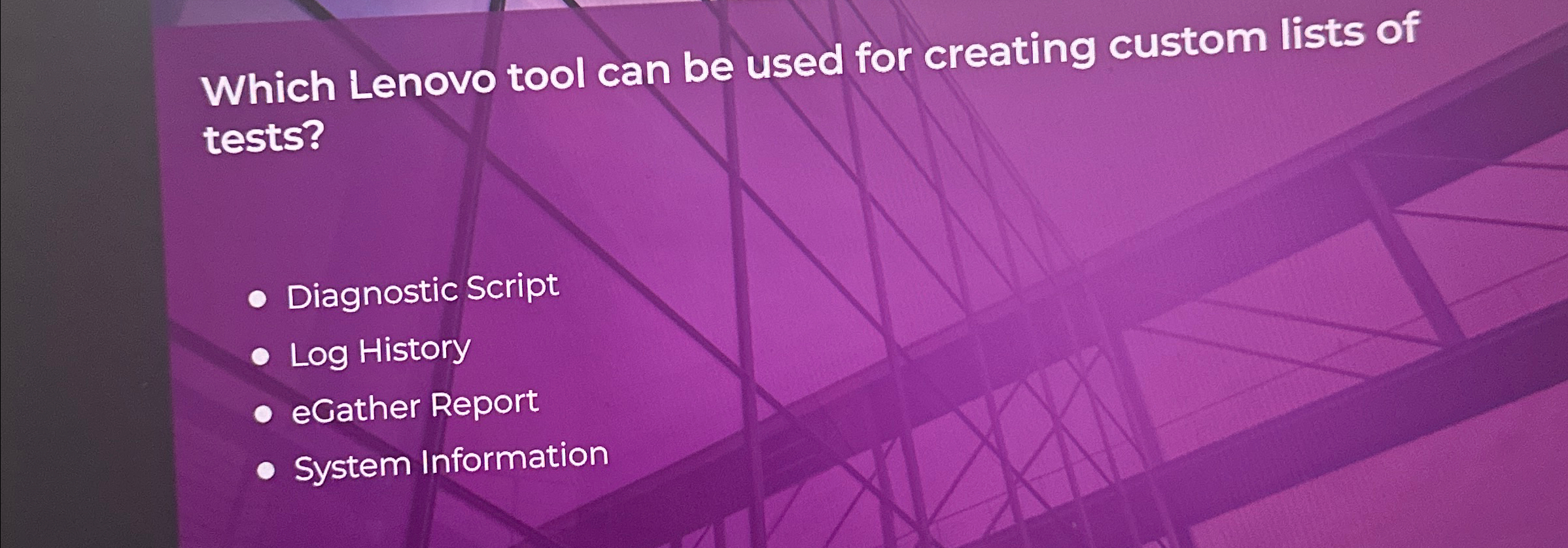 Solved Which Lenovo tool can be used for creating custom | Chegg.com