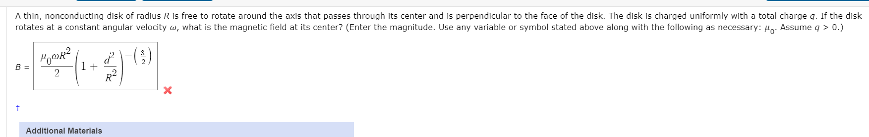 Solved A thin, nonconducting disk of radius R ﻿is free to | Chegg.com