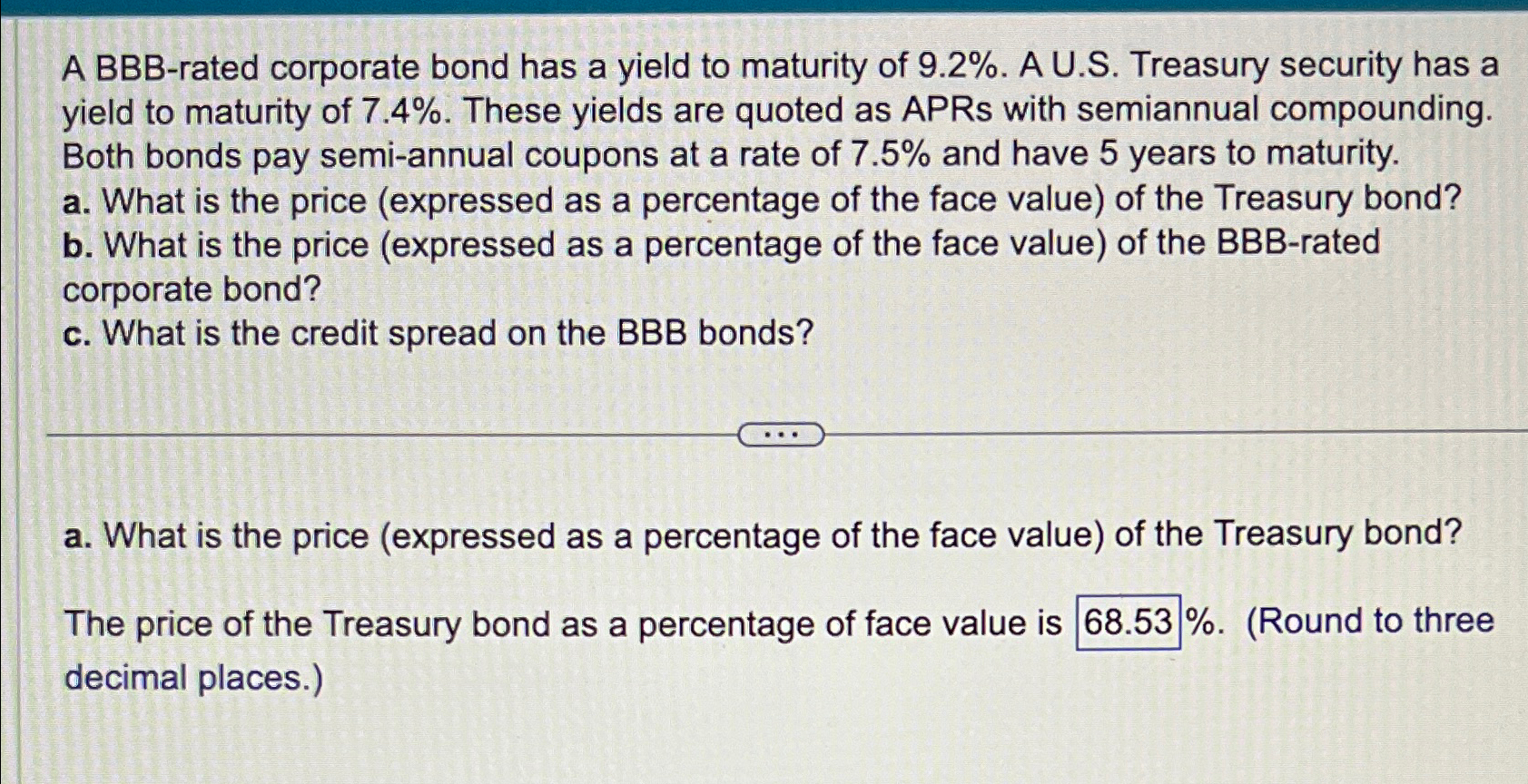Solved A BBB-rated corporate bond has a yield to maturity of | Chegg.com