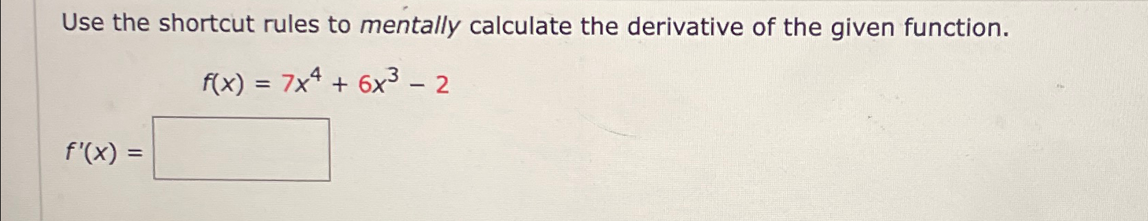 Solved Use the shortcut rules to mentally calculate the | Chegg.com