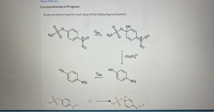 Solved Current Attempt in Progress Draw curved arrows for | Chegg.com