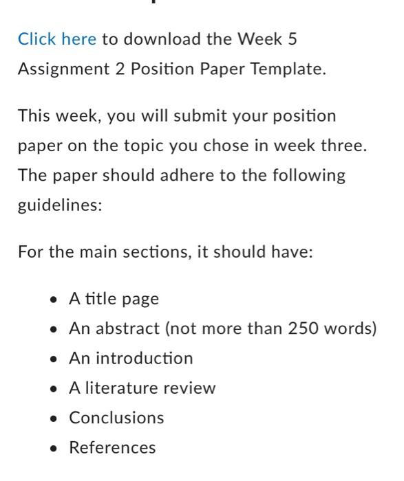 Solved Click here to download the Week 5 Assignment 2 | Chegg.com
