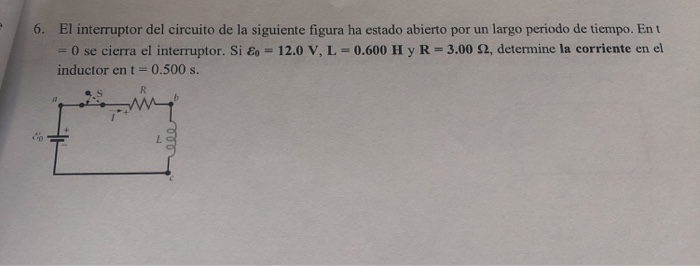 Solved 5. ¿Cuál es el voltaje inducido en un inductor de 10 | Chegg.com