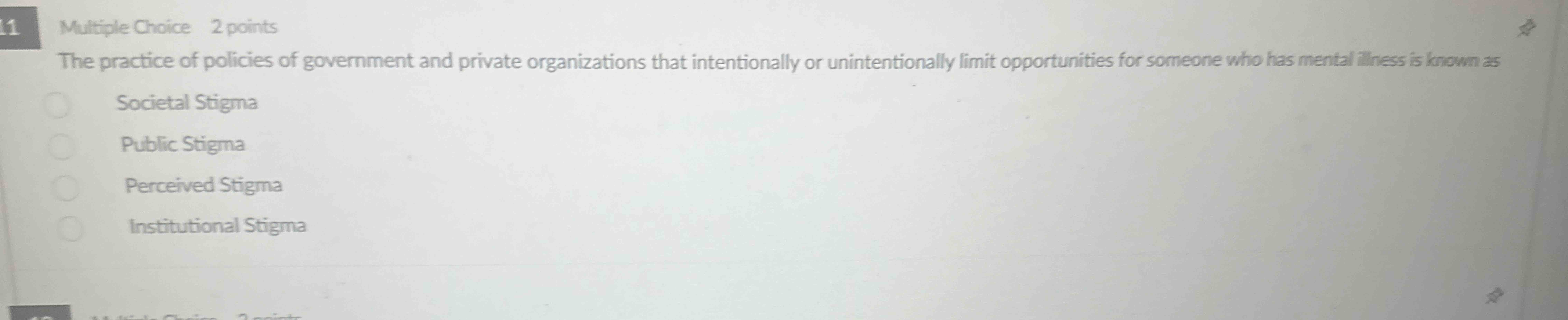 Solved 1 ﻿Multiple Choice 2 ﻿pointsThe practice of policies | Chegg.com