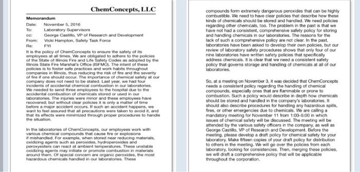 The memo shown in Figure A needs to be revised before | Chegg.com