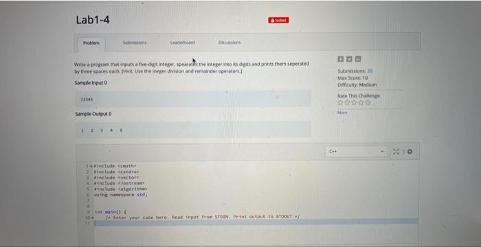 Solved write a program that input a five-digit integer, | Chegg.com