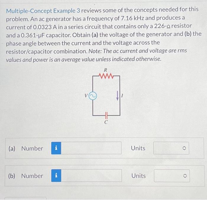 Solved Multiple-Concept Example 3 reviews some of the | Chegg.com