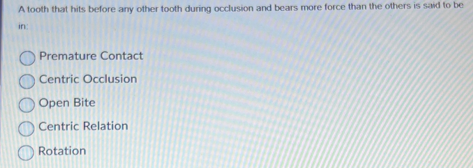 Solved A tooth that hits before any other tooth during | Chegg.com