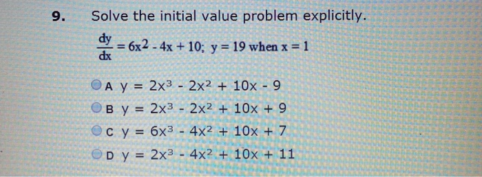 Solved 7. Solve the initial value problem using the | Chegg.com