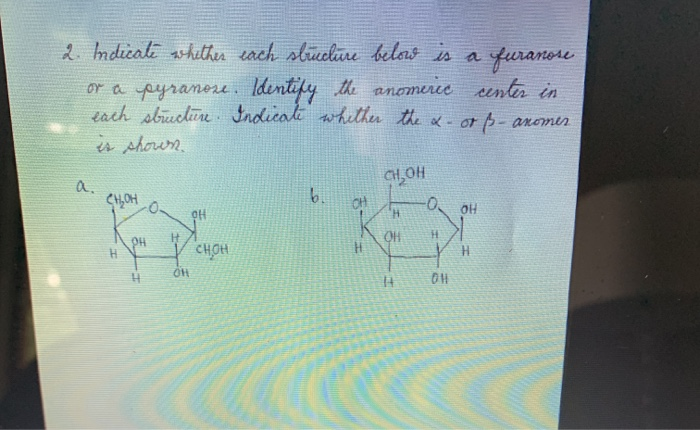 Solved 2. Indicale whether each sluclure below is a furanore | Chegg.com