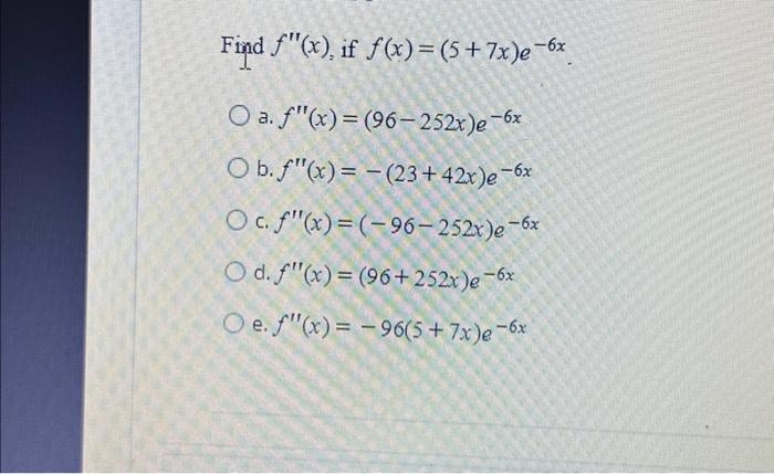 Solved f′′(x), if | Chegg.com