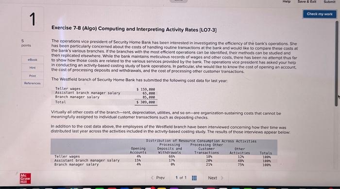 Solved Exercise 7.8 (Algo) Computing and Interpreting | Chegg.com