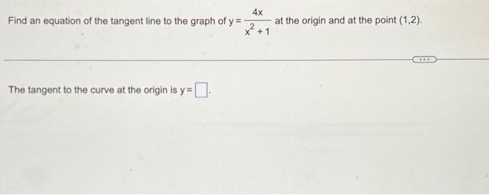 Solved Find an equation of the tangent line to the graph of | Chegg.com