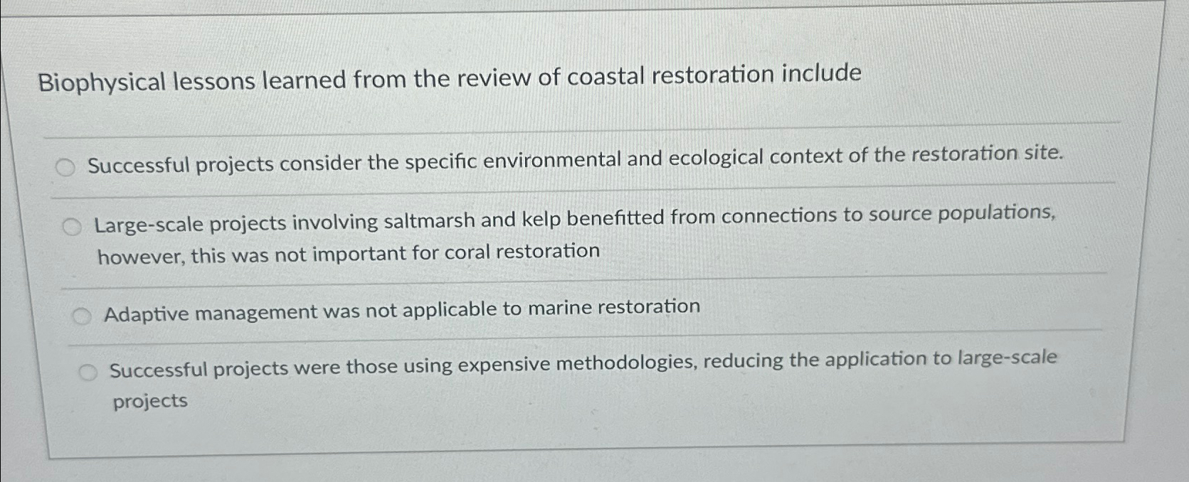 Solved Biophysical lessons learned from the review of | Chegg.com