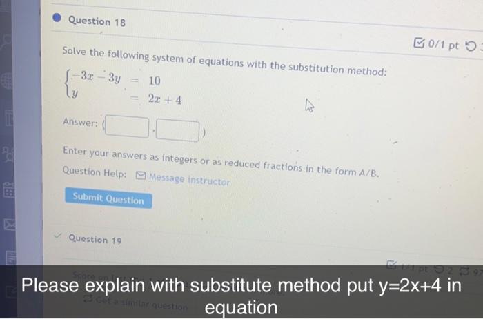 Solved Solve the following system of equations with the | Chegg.com