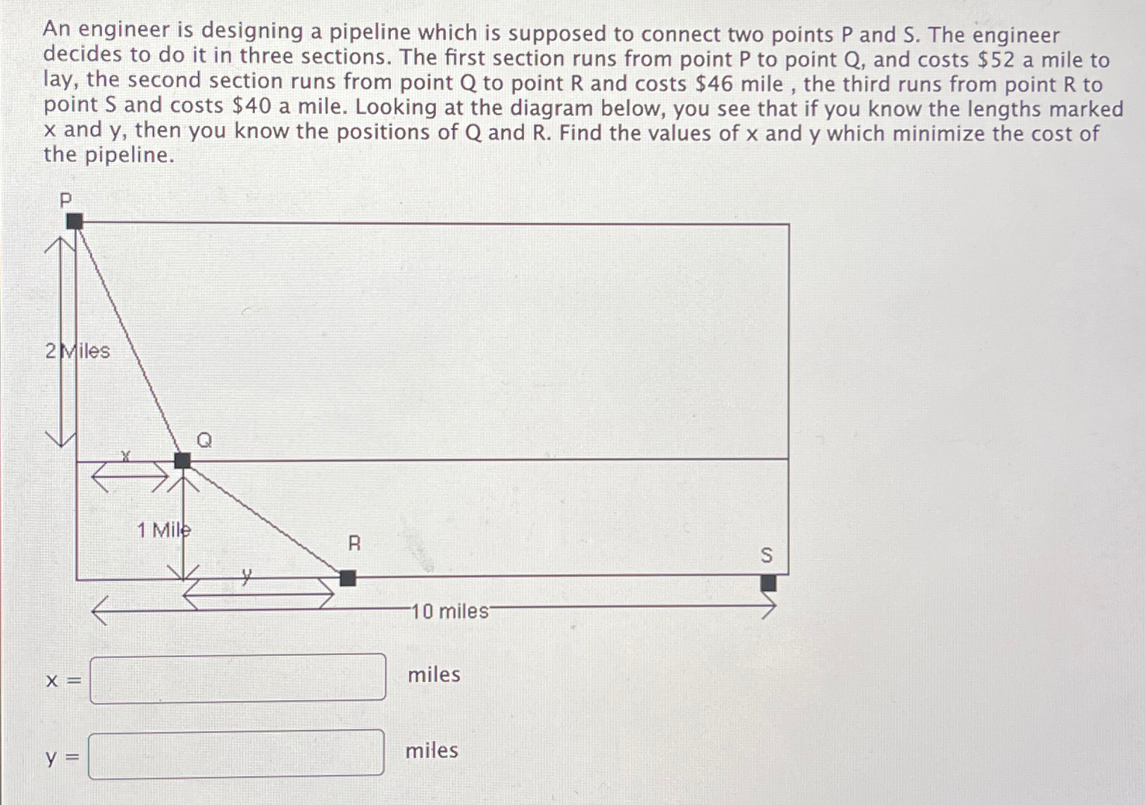 Solved An engineer is designing a pipeline which is supposed | Chegg.com