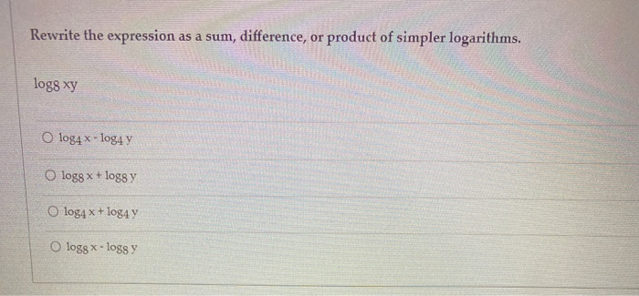Solved Rewrite the expression as a sum, difference, or | Chegg.com