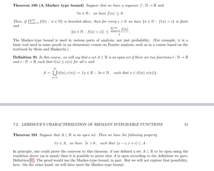 Please prove theorem 191 amd Theorem 192Use previous | Chegg.com