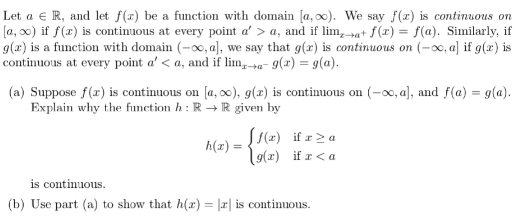 Solved Let ainR, and let f(x) ﻿be a function with domain | Chegg.com