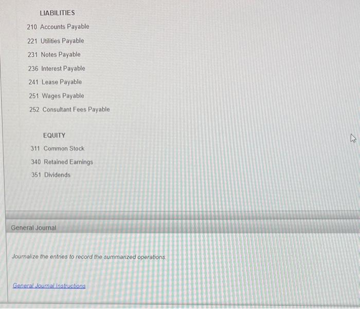 Solved Chart of Accounts instructions Marinja Company uses | Chegg.com