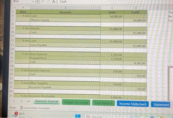 Solved \r\n\r\n- June 1: Owner contributed \\( \\$ 50,000 | Chegg.com