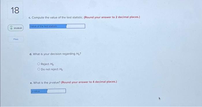 Solved A sample of 40 observations is selected from one | Chegg.com