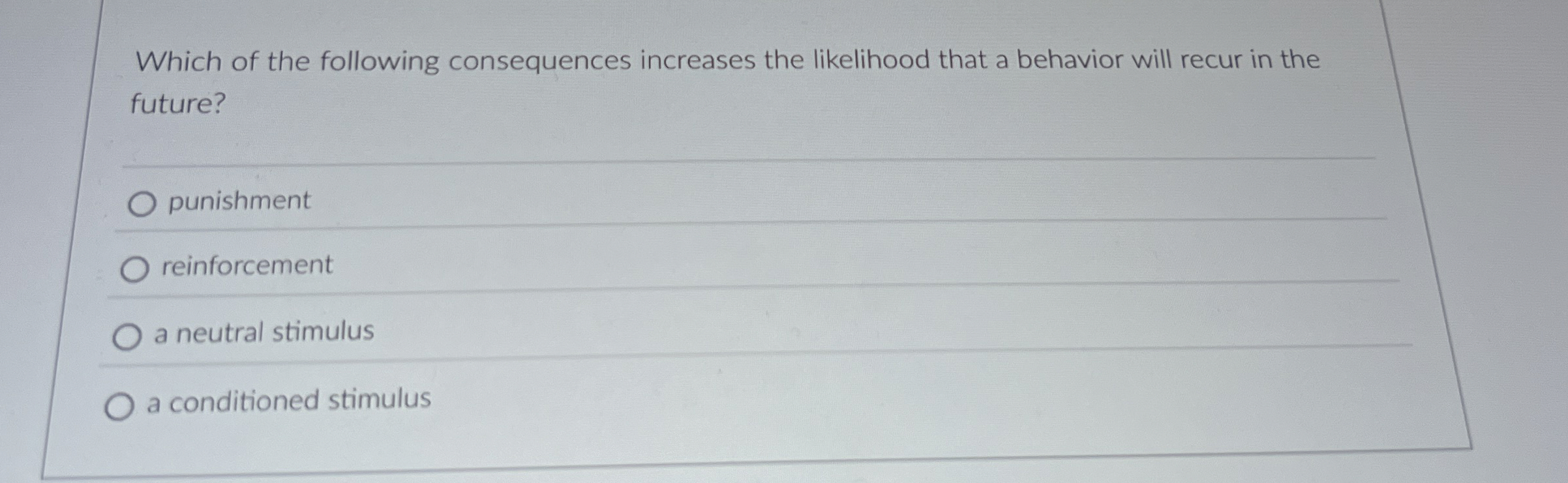 Solved Which of the following consequences increases the | Chegg.com