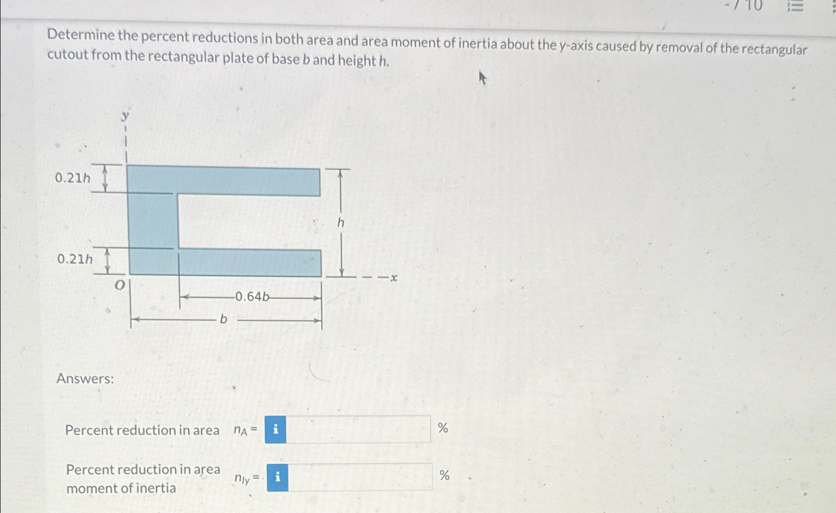 Solved Determine the percent reductions in both area and | Chegg.com