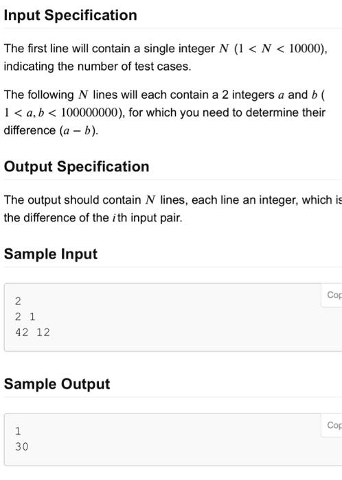 Solved Input Specification The first line will contain a | Chegg.com