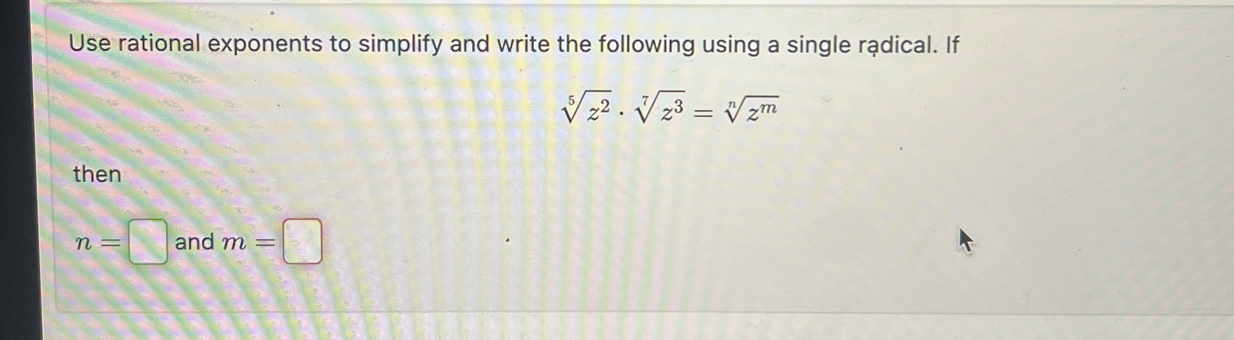 Solved Use rational exponents to simplify and write the | Chegg.com