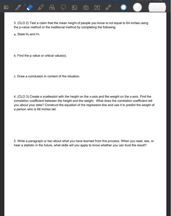 Solved o E MATH 211 Signature Assignment Name: 1. To study | Chegg.com