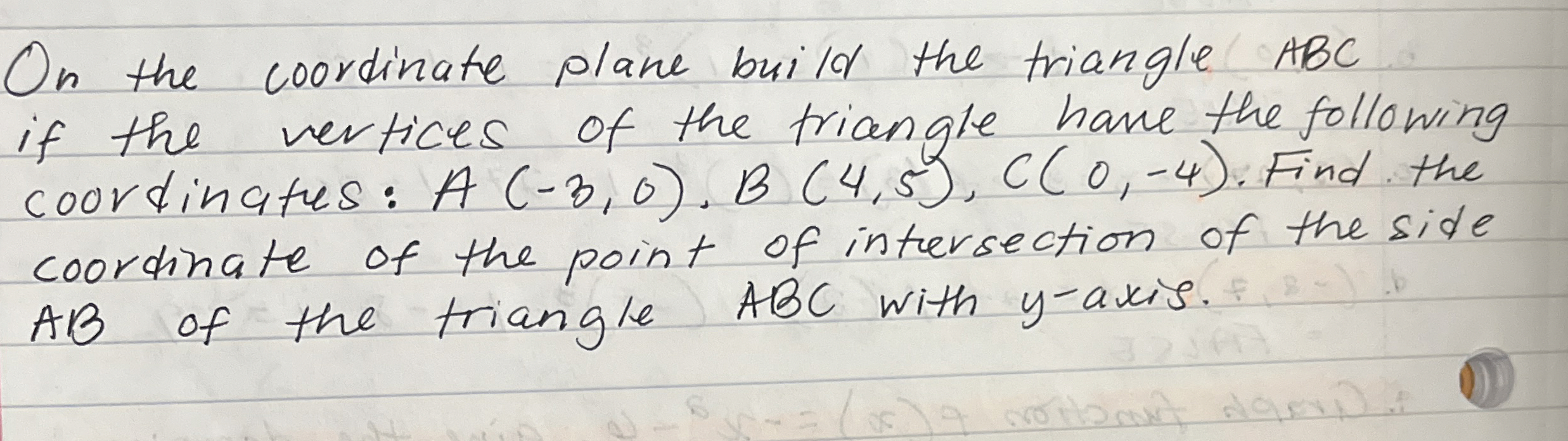 Solved On the coordinate plane build the triangle ABC if the | Chegg.com