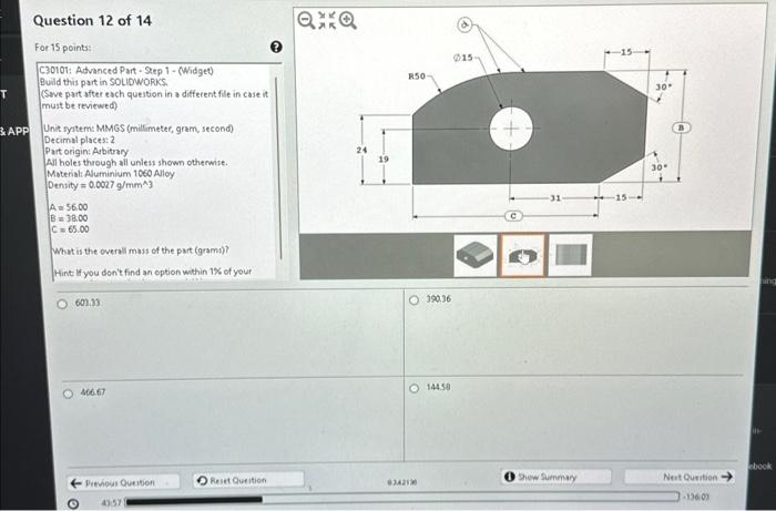 Solved Please explain how to make this part in solidworks | Chegg.com