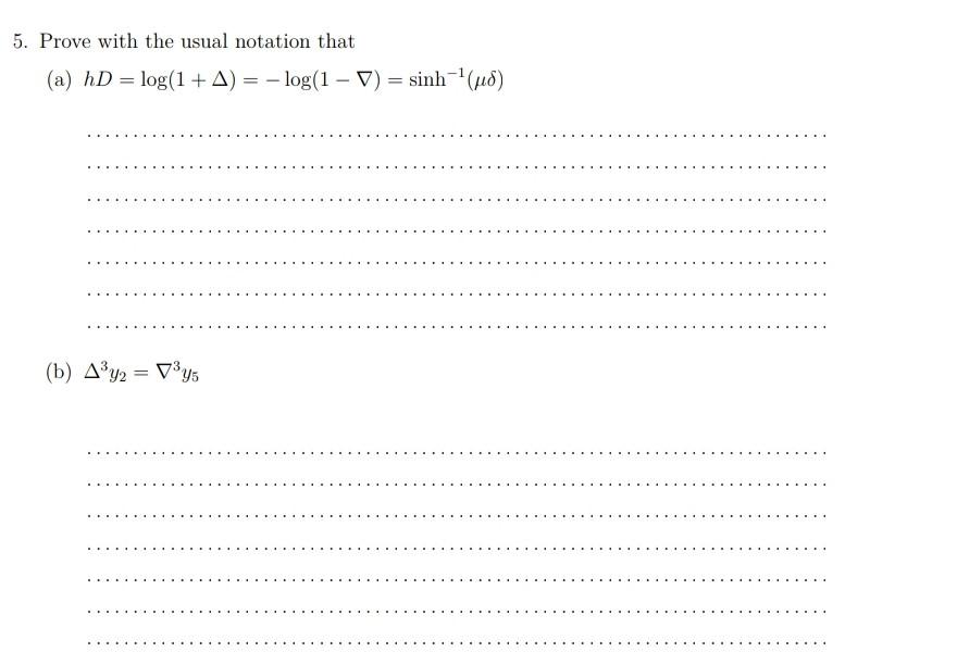 Solved 5. Prove with the usual notation that (a) | Chegg.com