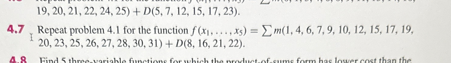 Solved 19,20,21,22,24,254.7 ﻿Repeat problem 4.1 ﻿for the | Chegg.com