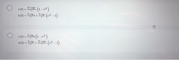 Solved The equation of motion for an ascending rocket having | Chegg.com