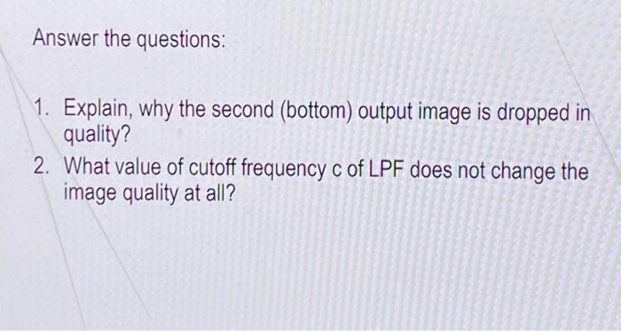 Solved Suppose that our system is a low-pass filters (LPF) | Chegg.com
