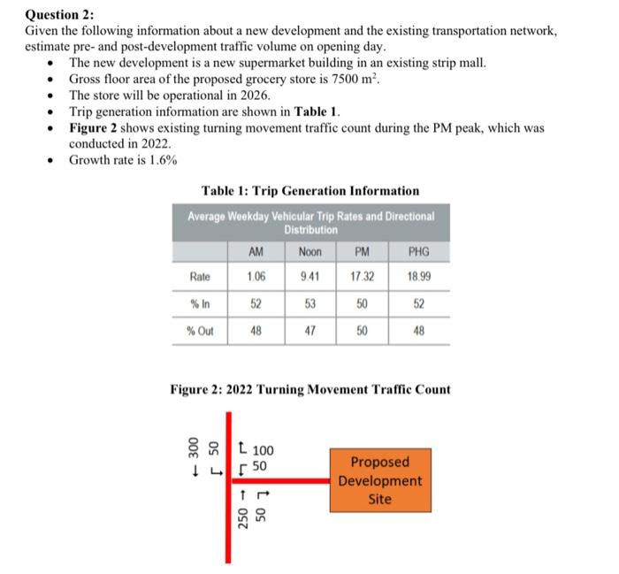 Solved Question 2: Given the following information about a | Chegg.com