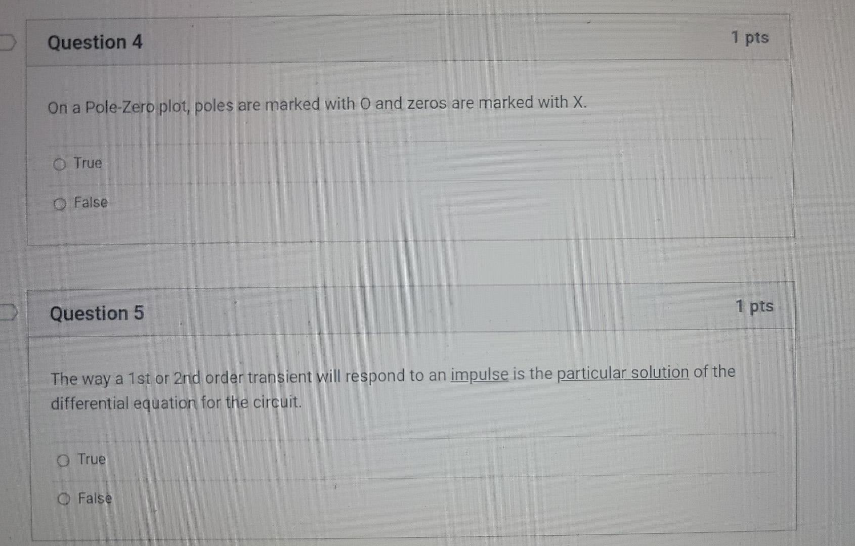Solved Question 1 1 pts Match the type of 2nd order system | Chegg.com