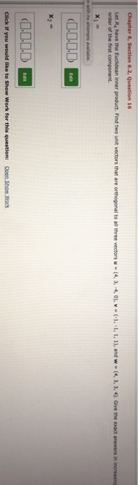 Solved Chapter 6, Section 6.2, Question 16 Let Rehave the | Chegg.com