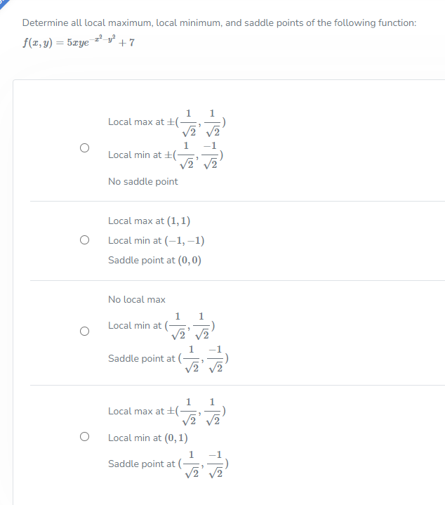 Solved Determine all local maximum, local minimum, and | Chegg.com