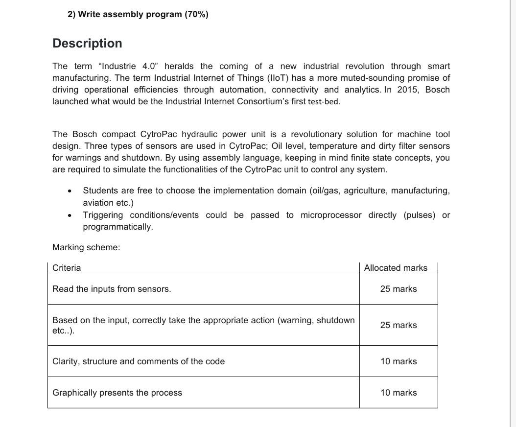 Solved 2) Write assembly program (70%) Description The term | Chegg.com