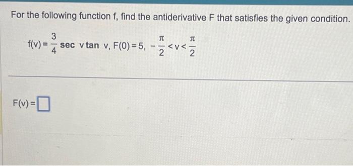 Solved For the following function \\( \\mathrm{f} \\), find | Chegg.com
