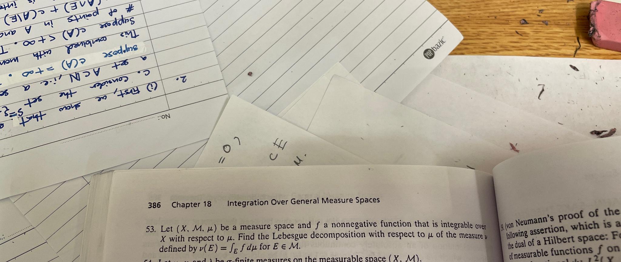Solved 386 Chapter 18 Integration Over General Measure