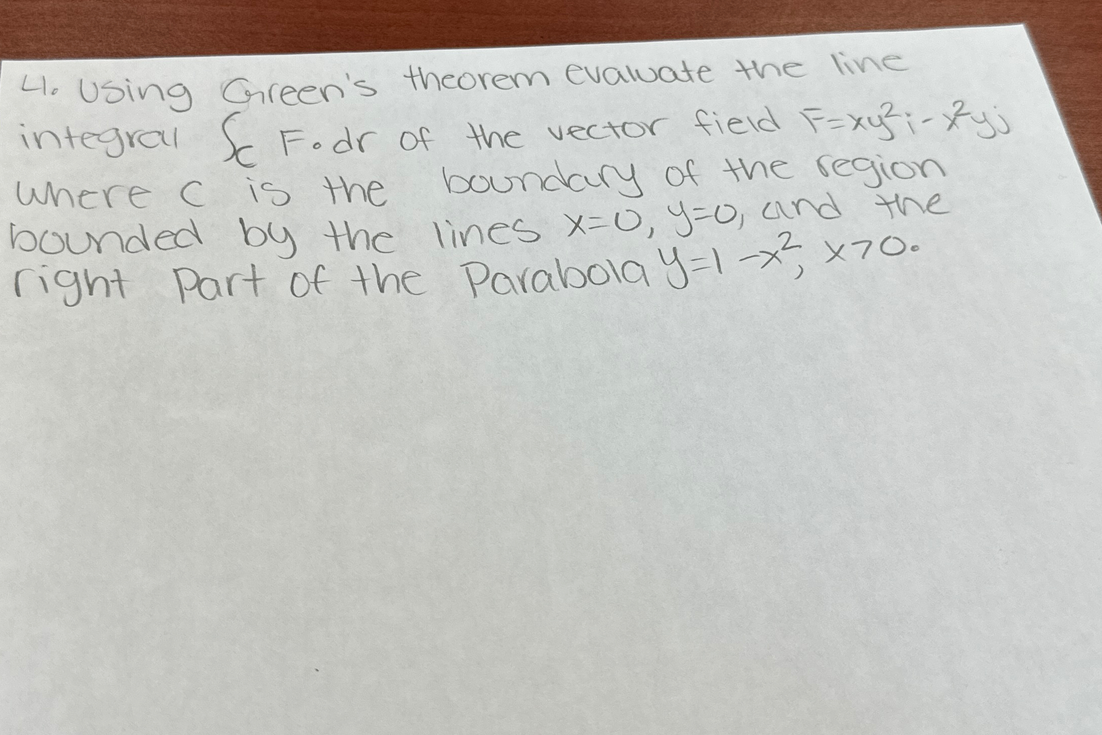 Solved Using Green's theorem evaluate the line integral | Chegg.com
