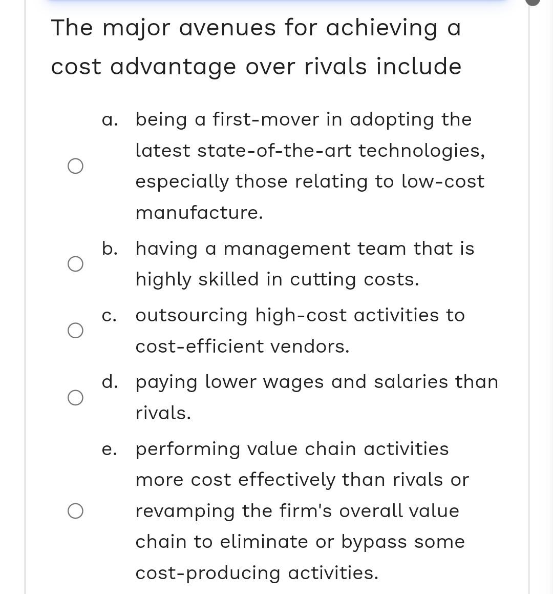 Solved Vertical integration strategies a. extend a | Chegg.com